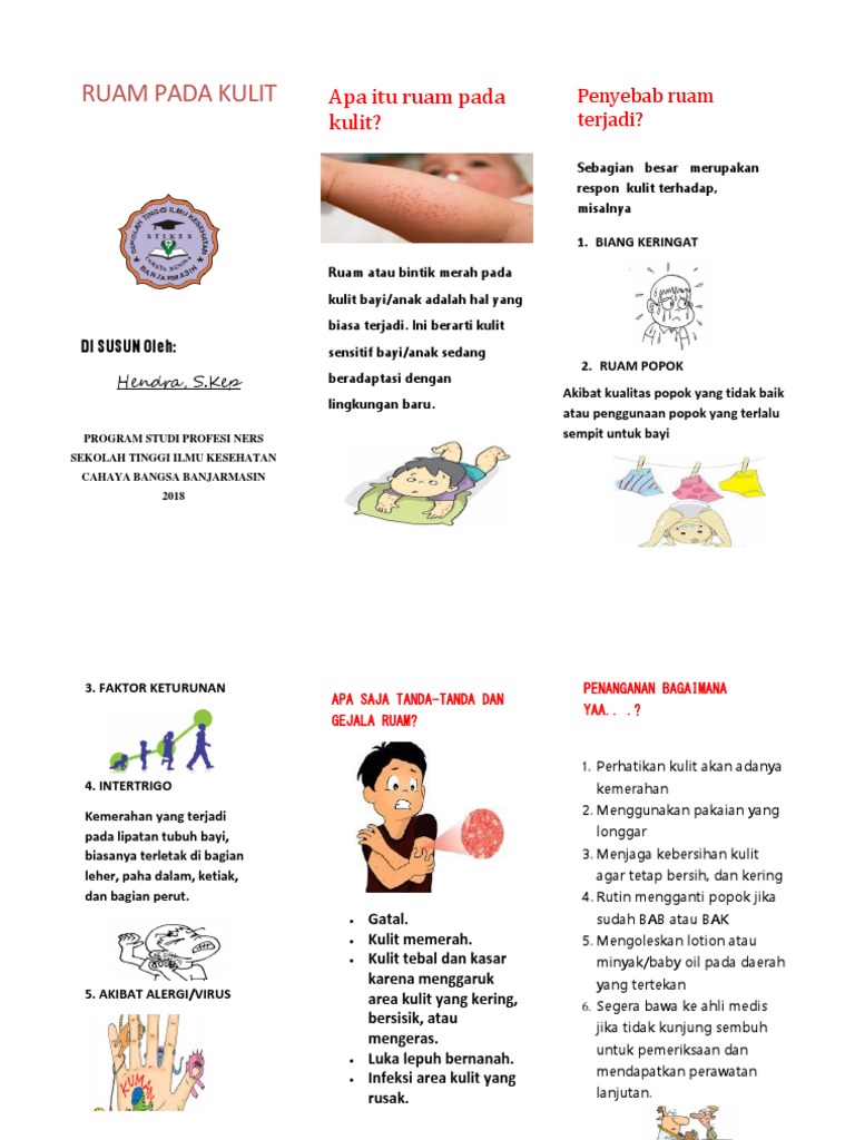 Leaflet Ruam Pada Kulit | PDF