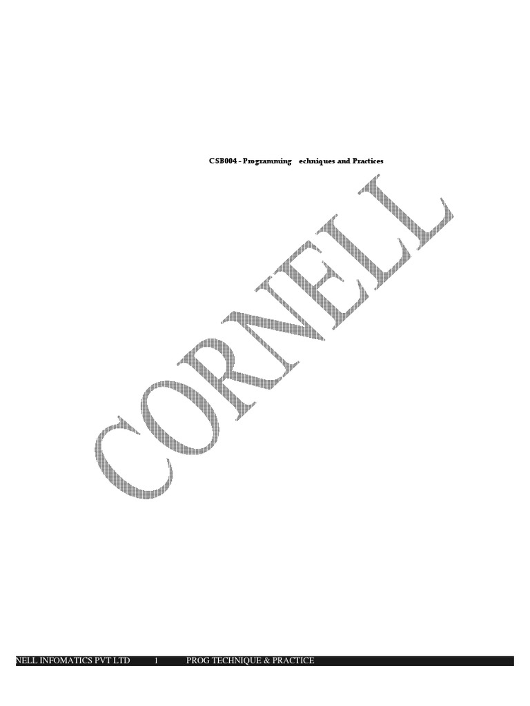 Programing Techniques | PDF | Algorithms | Computer Program