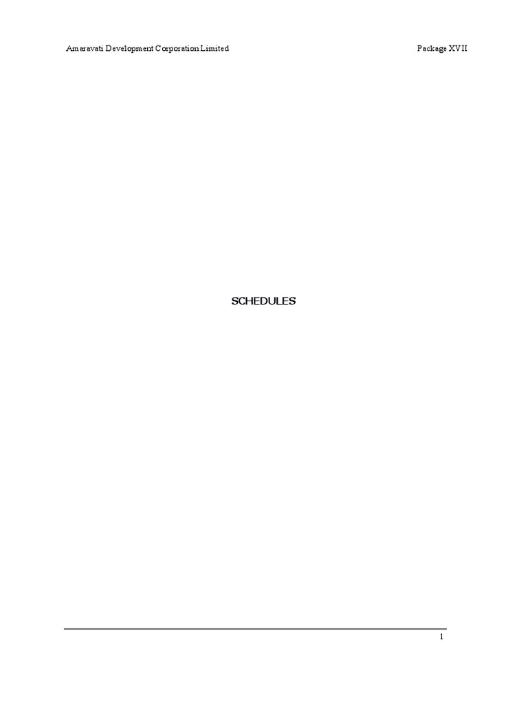 Package - 17 Schedules PDF | PDF | Geotechnical Engineering | Drainage