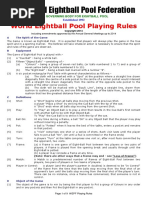 International Eightball Pool Rules | PDF | Pool (Cue Sports) | Games Of ...