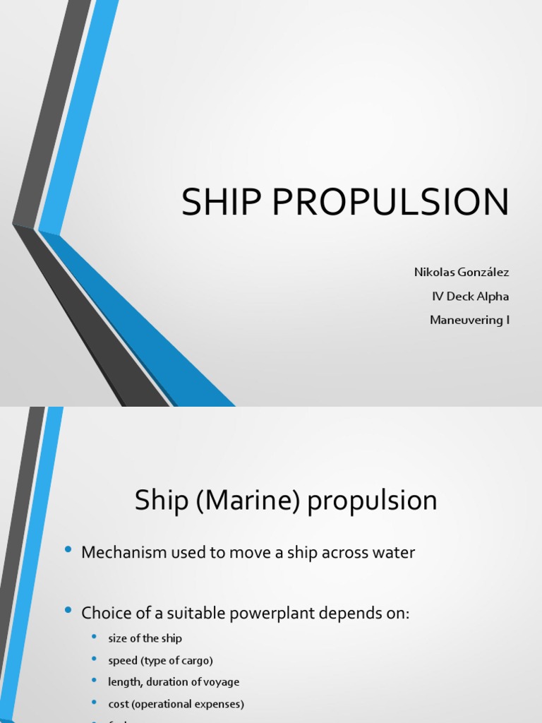 Ship Propulsion 1 | PDF | Marine Propulsion | Engines
