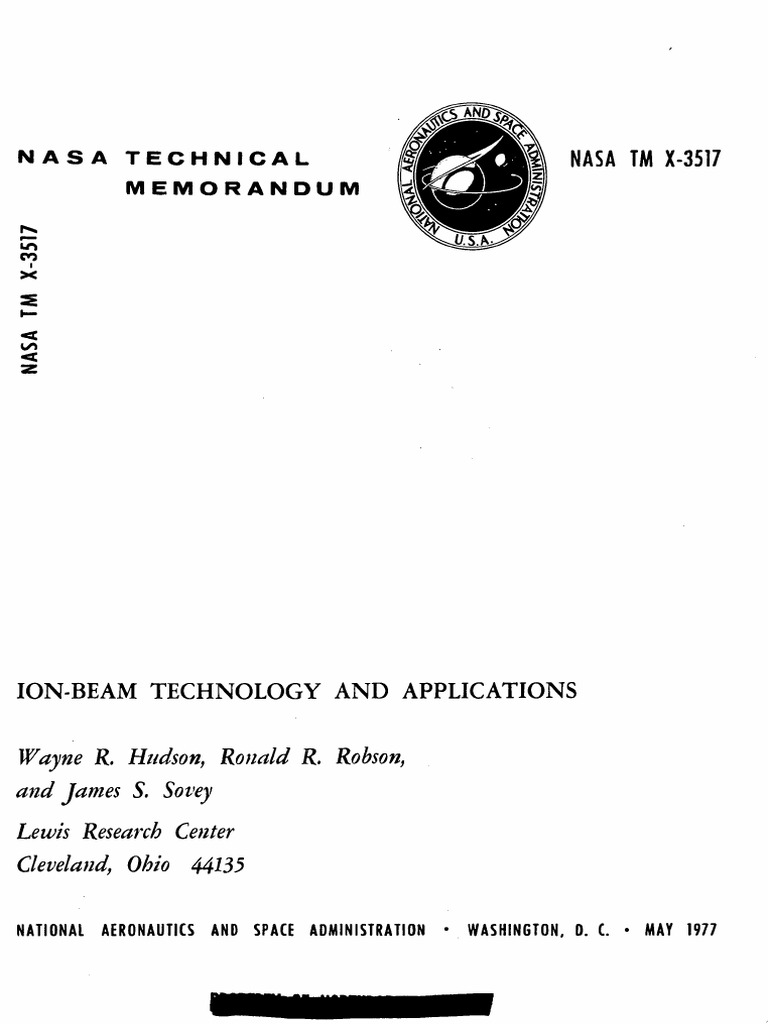 NASA TM X-3517: Ion-Beam Technology and Applications | PDF | Sputtering ...