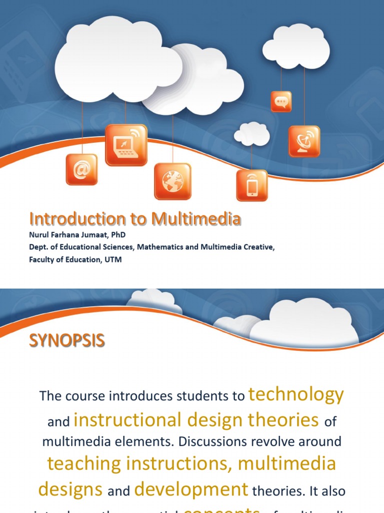 01-Introduction To Multimedia 20152016 | PDF | Multimedia | Graphics