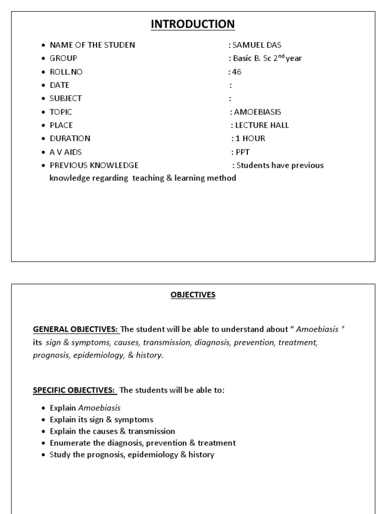Lesson Plan | PDF | Medical Specialties | Clinical Medicine