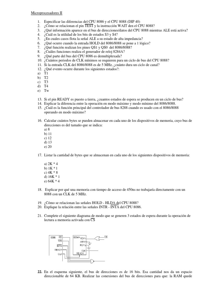 Microprocesadores II Pract 1 | Descargar gratis PDF | Unidad Central de procesamiento ...
