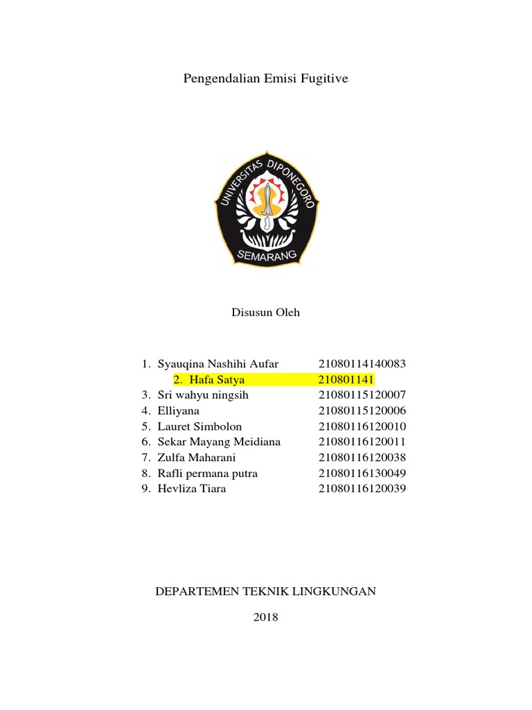Pengendalian Emisi Fugitive | PDF