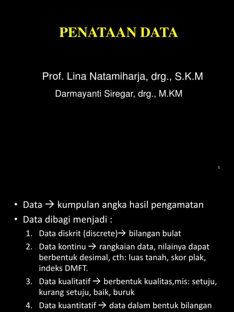 Penataan Data | PDF
