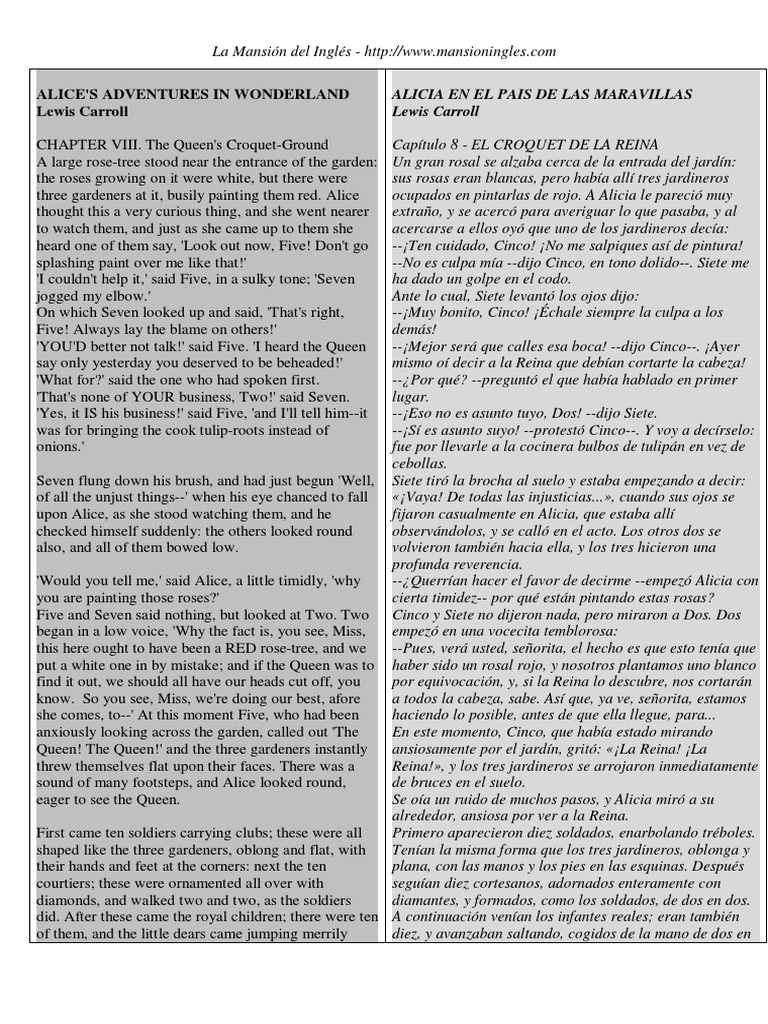 Alice Wonderland c8 PDF | PDF