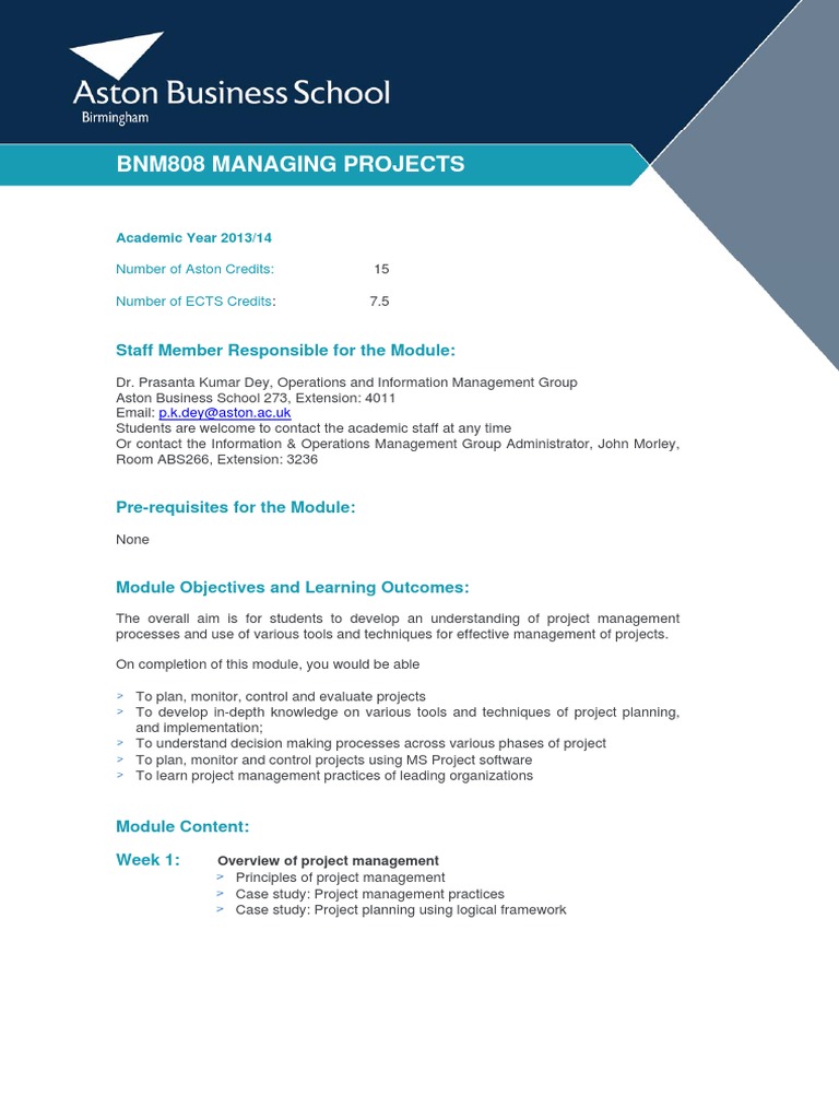 Managing Successful Projects: An In-Depth Guide to Project Management ...