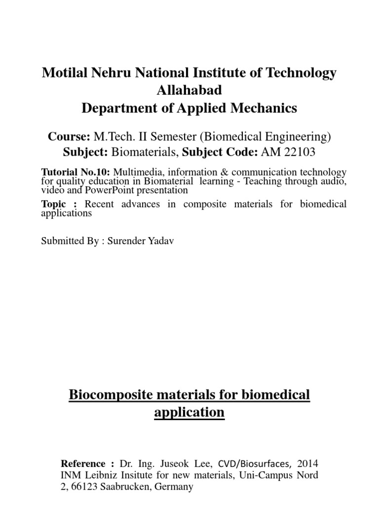 Advances in Biocomposite Materials | PDF