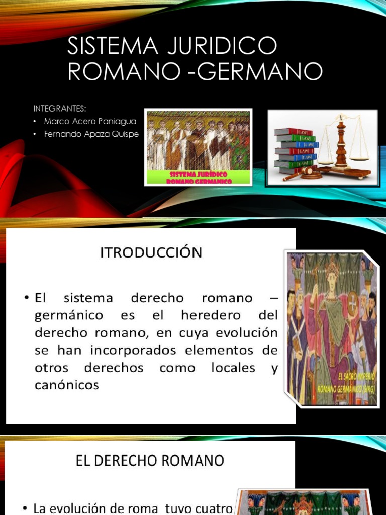 sistema juridico romano germano sistema juridico romano germano