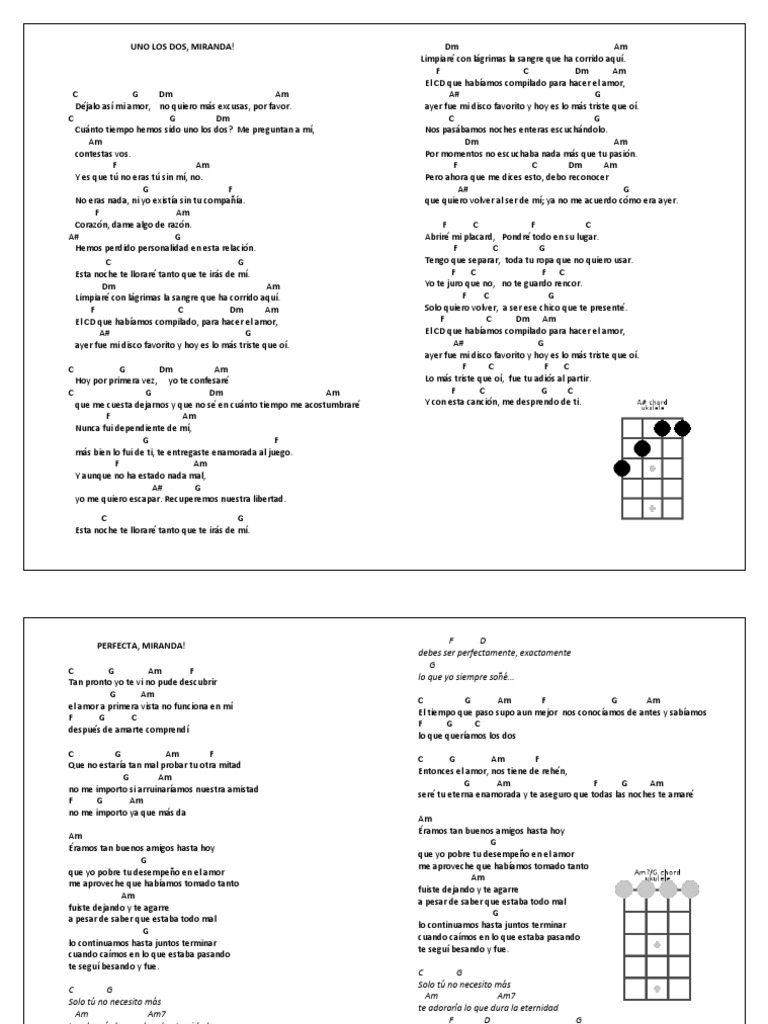 Cancionero Ukelele | PDF | Ocio