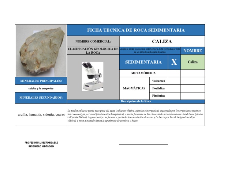Classificação e Tipos de Caliza | PDF