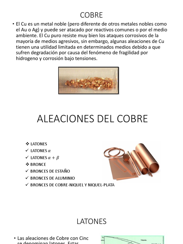 Aleaciones Del Cobre Terminado | Latón | Cobre