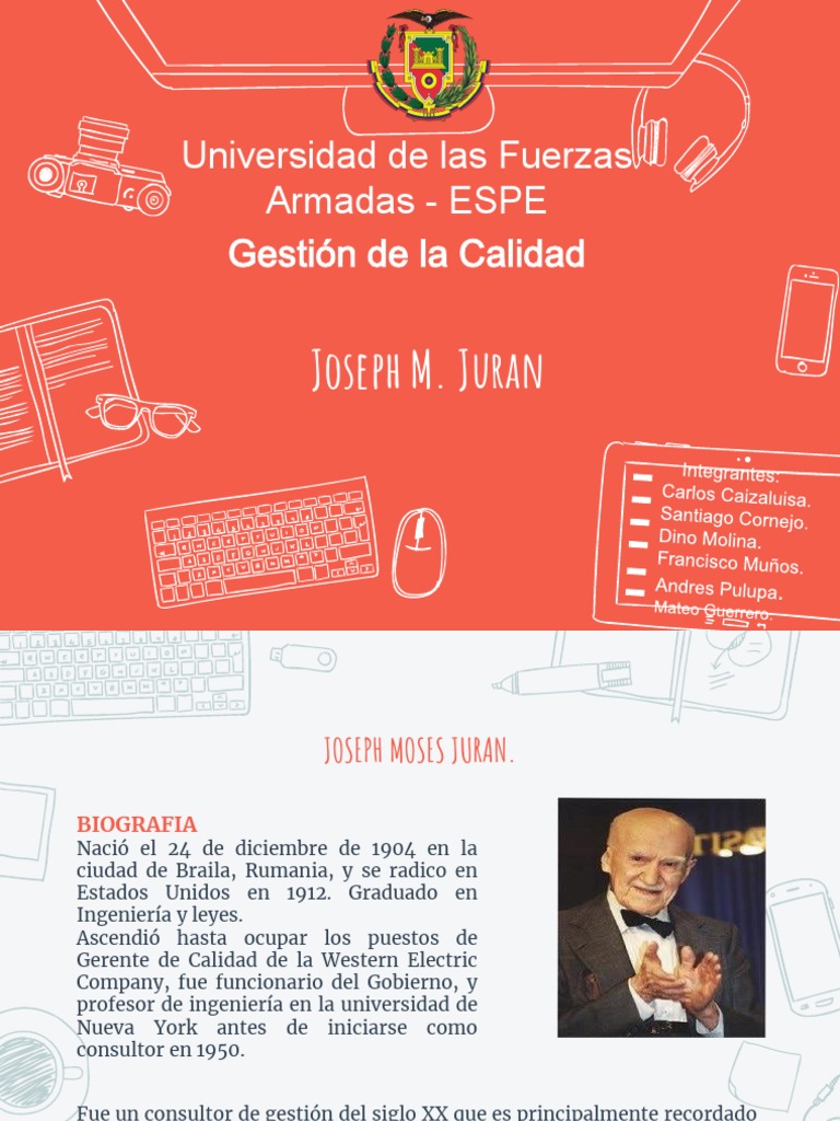 Biografía de Joseph M. Juran | PDF | Calidad (comercial) | Business