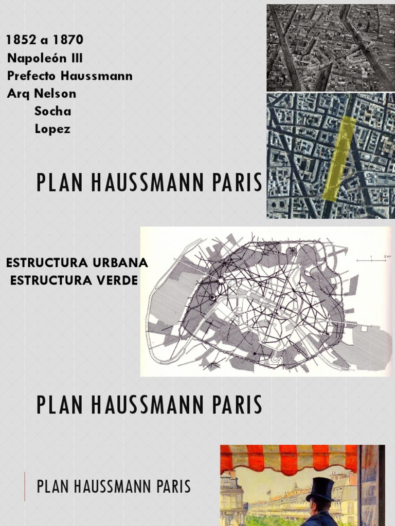 Plan Haussmann Paris | PDF | París | Primer imperio francés