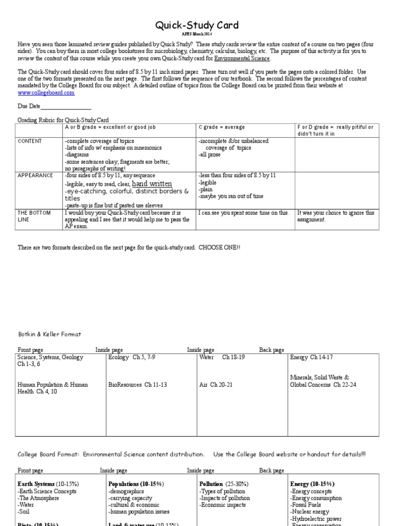 Quick Study Card Apes | PDF | Global Change | Biodiversity