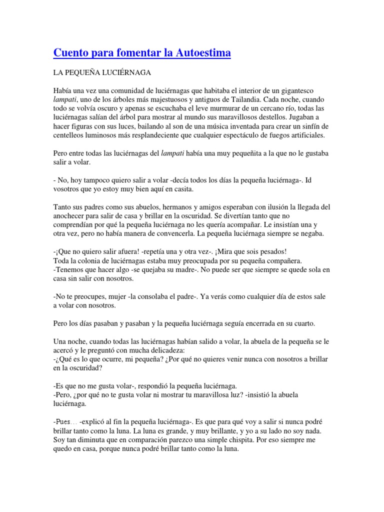 Cuentos de Autoestima y Autorespeto | PDF | Rosa | Luna