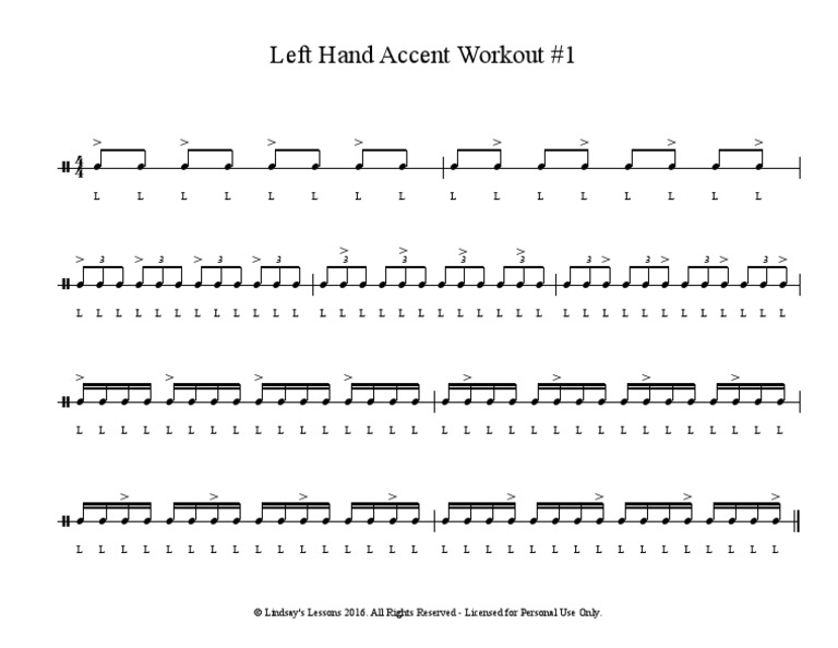 Left Hand Accent | PDF
