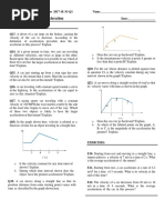Motion Graph Practice Problems | PDF | Speed | Acceleration