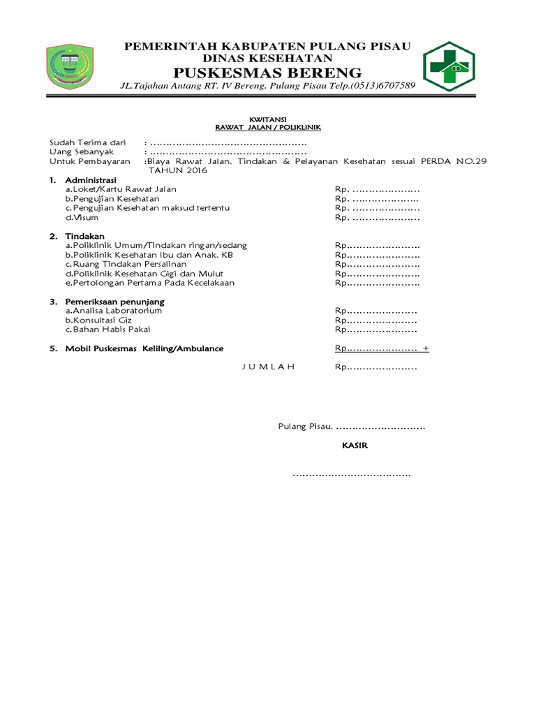 Kwitansi Rawat Jalan Baru | PDF