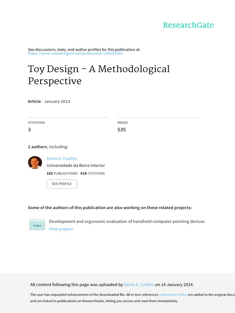 A Perspective of Toys Design | PDF | Sustainability | Sustainable ...