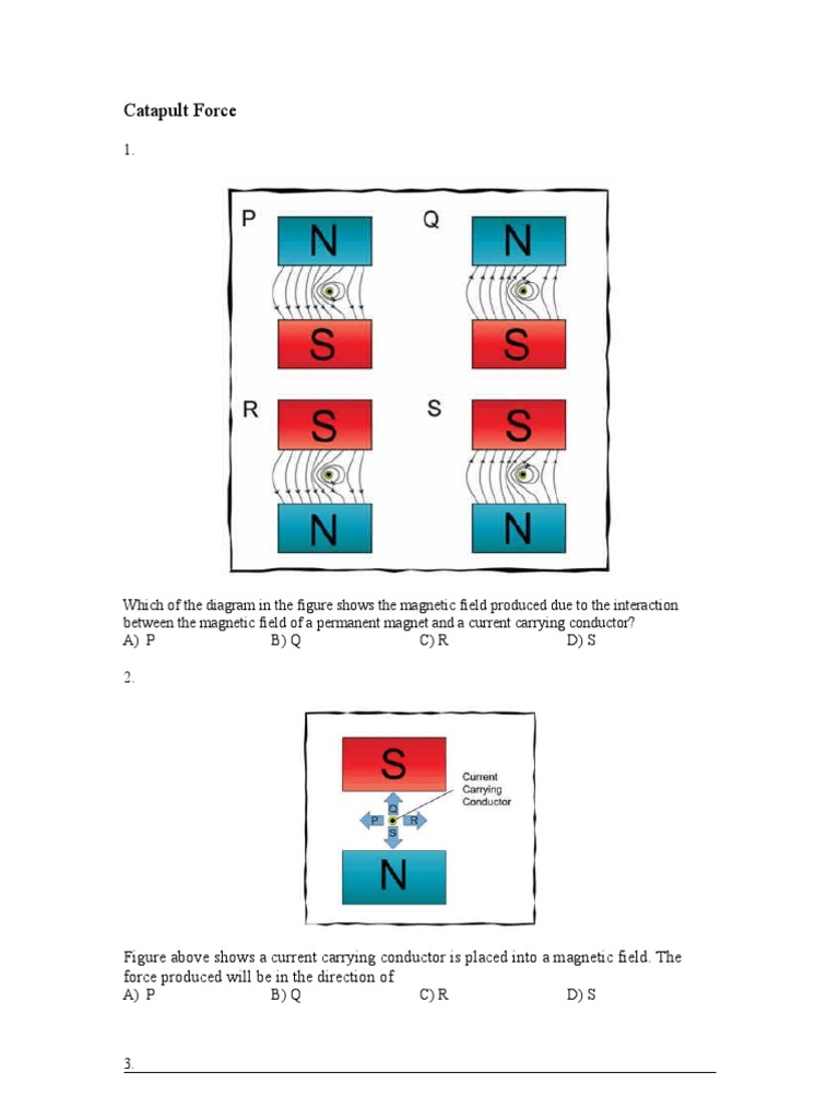 Catapult Force | PDF | Magnetic Field | Magnet
