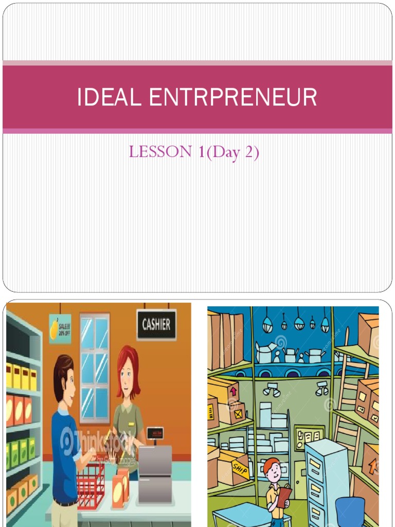 Ideal Entrepreneur Grade 6 | Entrepreneurship | Change