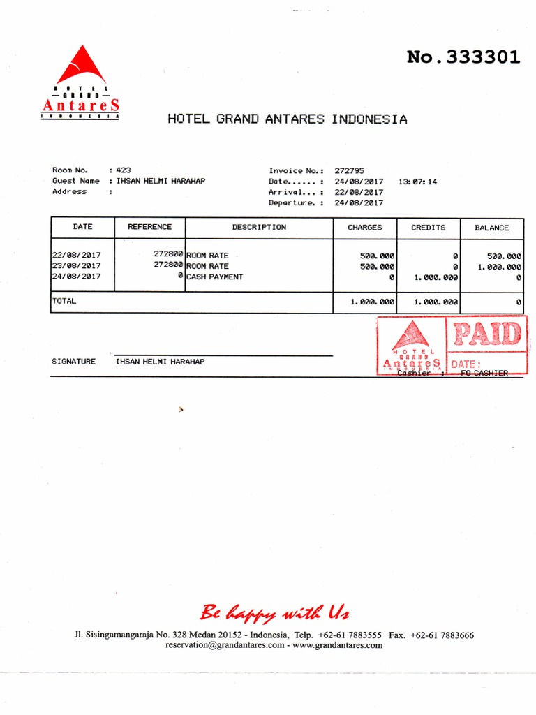 Bill Hotel | PDF
