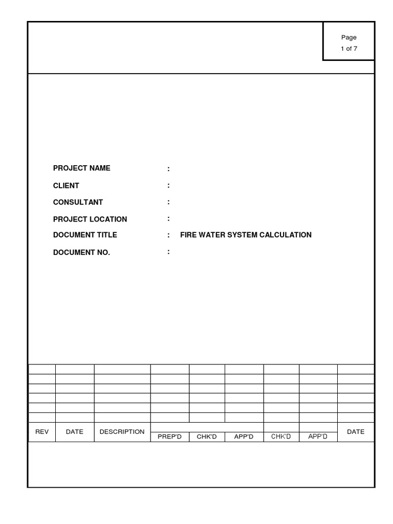 Fire Water System Calculation | PDF | Liquefied Natural Gas ...