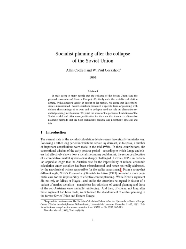 Soviet Planning PDF | PDF | Economic Planning | Socialism