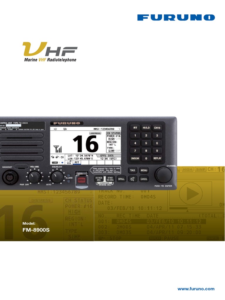 Radio VHF Furuno Fm-8900s | Broadcasting | Electronic Engineering