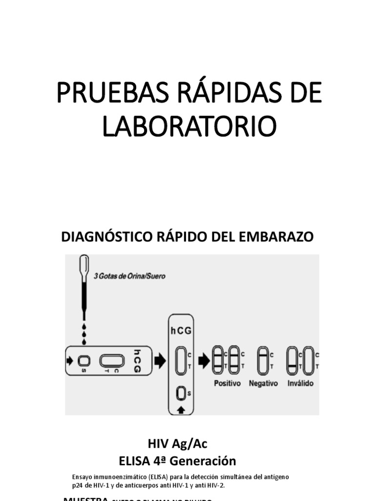 Pruebas Rápidas de Laboratorio Clínico | PDF