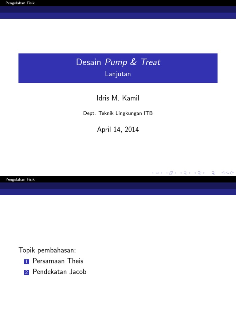 Design Pump Treat | PDF
