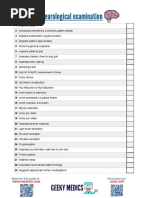 OSCE Checklist Spine Examination | PDF