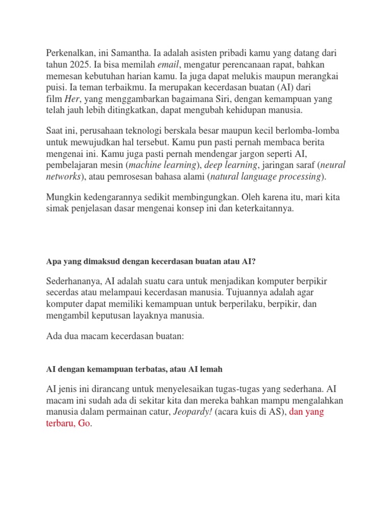 Networks), Atau Pemrosesan Bahasa Alami (Natural Language Processing) | PDF