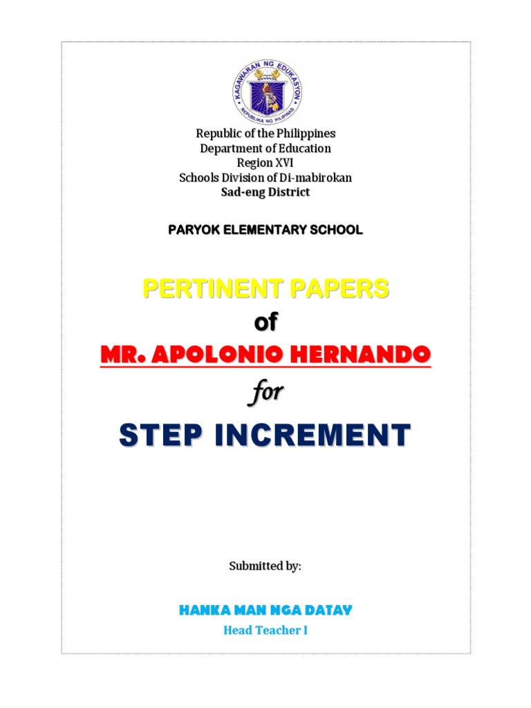 Step Increment Cover | PDF