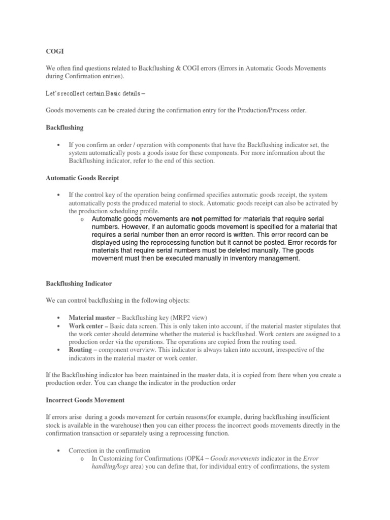 A Comprehensive Guide to Understanding and Resolving COGI Errors | PDF ...