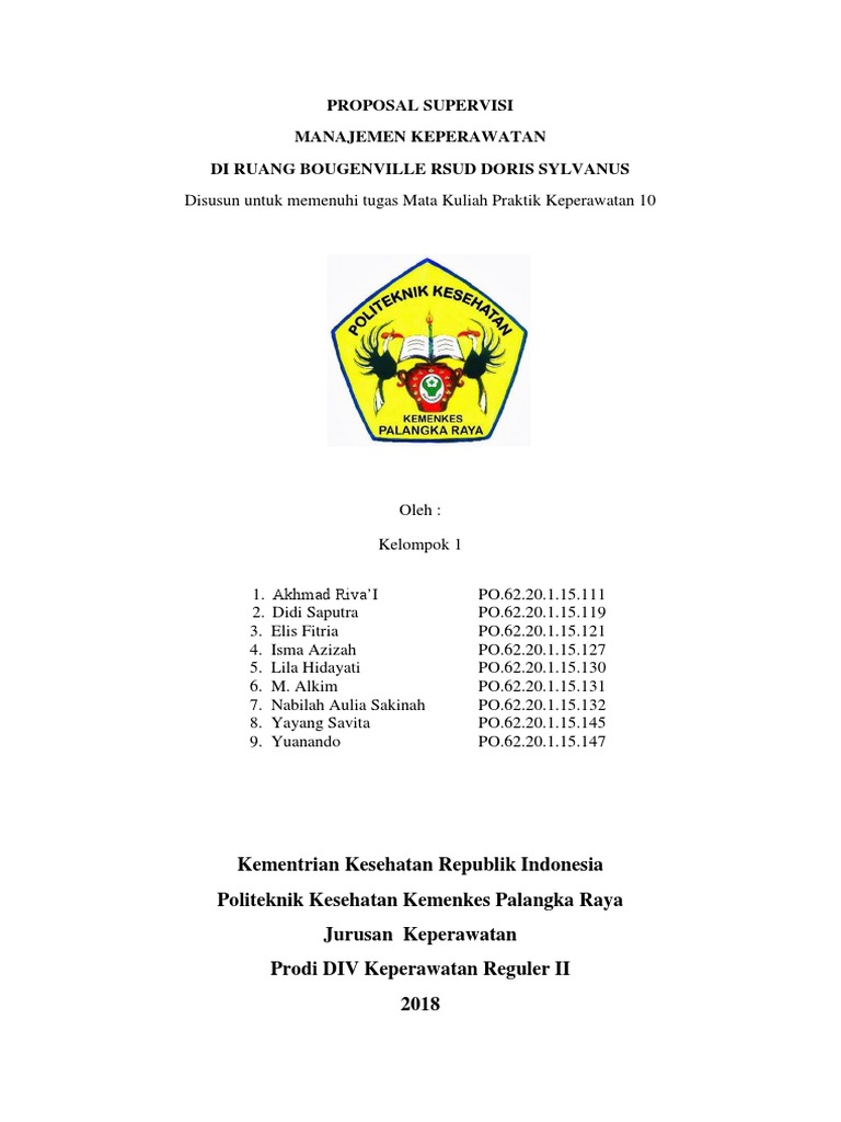 Proposal Supervisi Fix | PDF