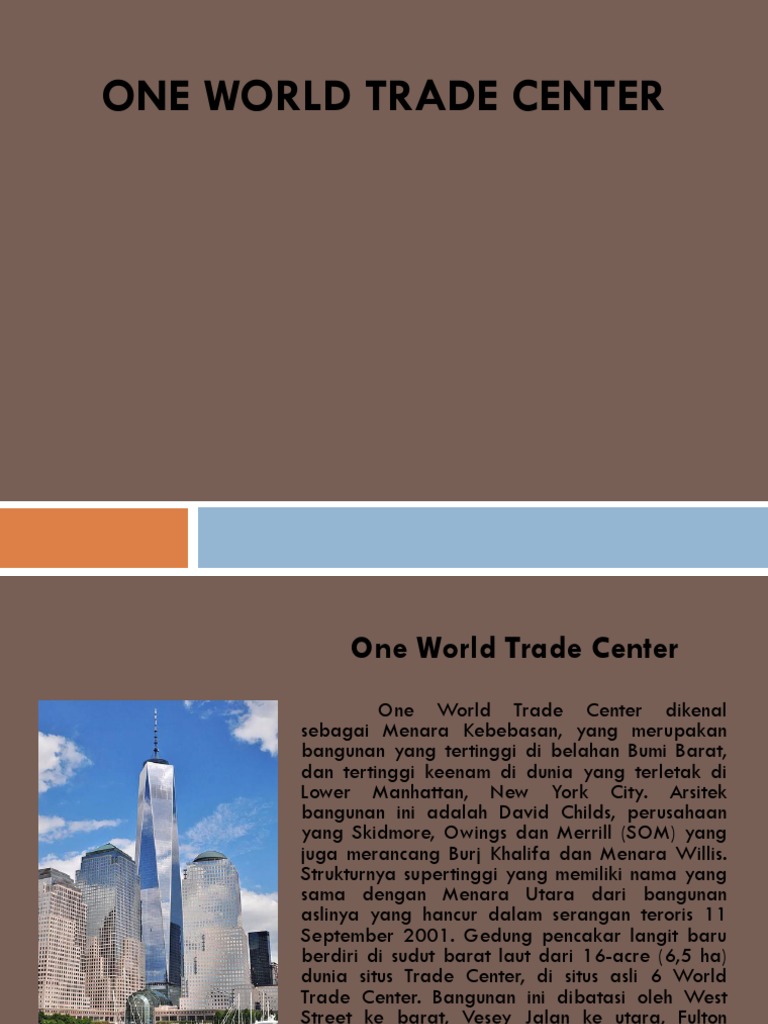 One World Trade Center Overview | PDF | Art
