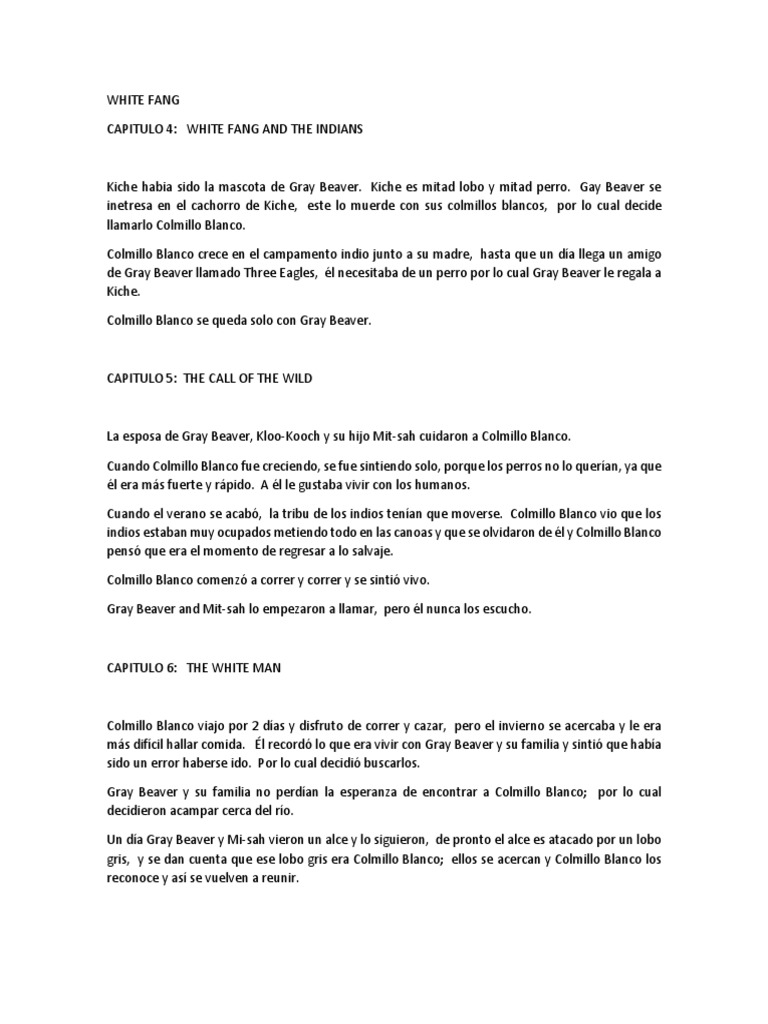 White Fang | PDF | White Fang | Gray Wolf