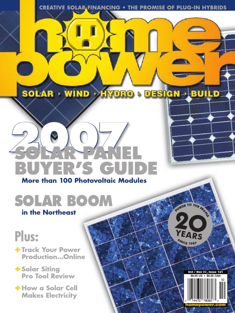 Home Power Magazine 121 | PDF | Fuel Economy In Automobiles | Wind Power
