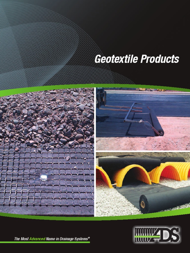 Brochure Geotextile Products (12-12) PDF | PDF | Drainage | Nonwoven Fabric