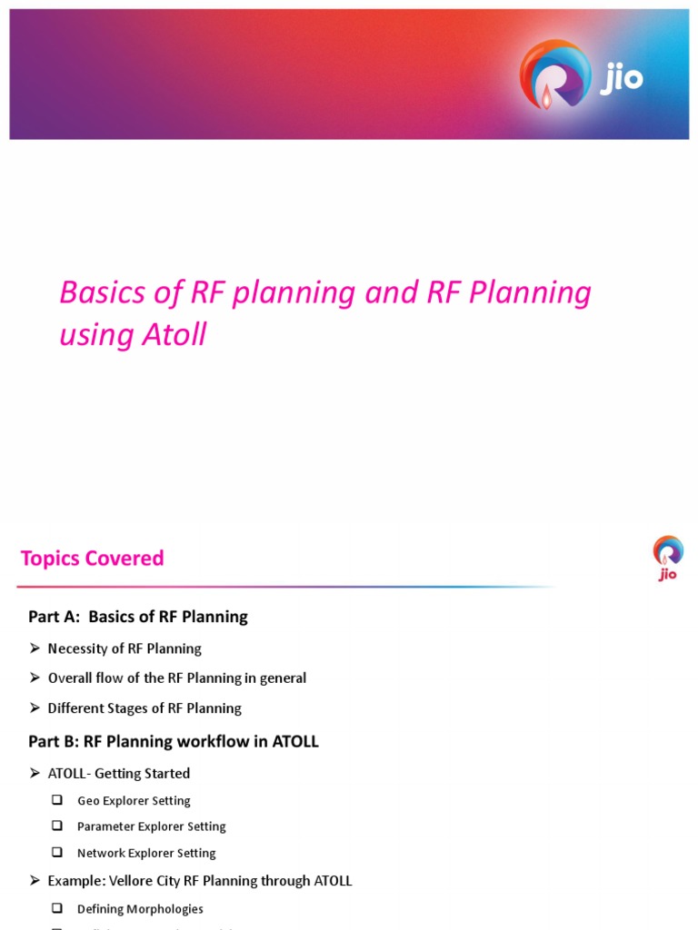 Atoll RF Planning by R.singh | PDF | Signal To Noise Ratio | Antenna ...