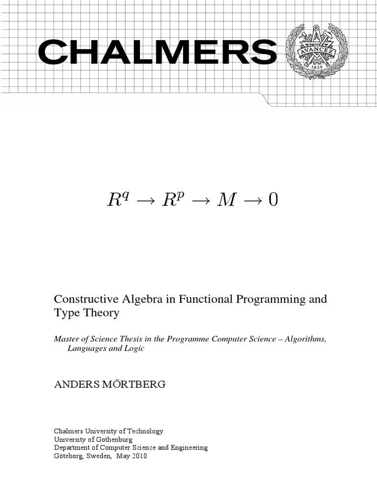 Constructive Algebra in Functional Programming and Type Theory | PDF | Ring (Mathematics) | Algebra