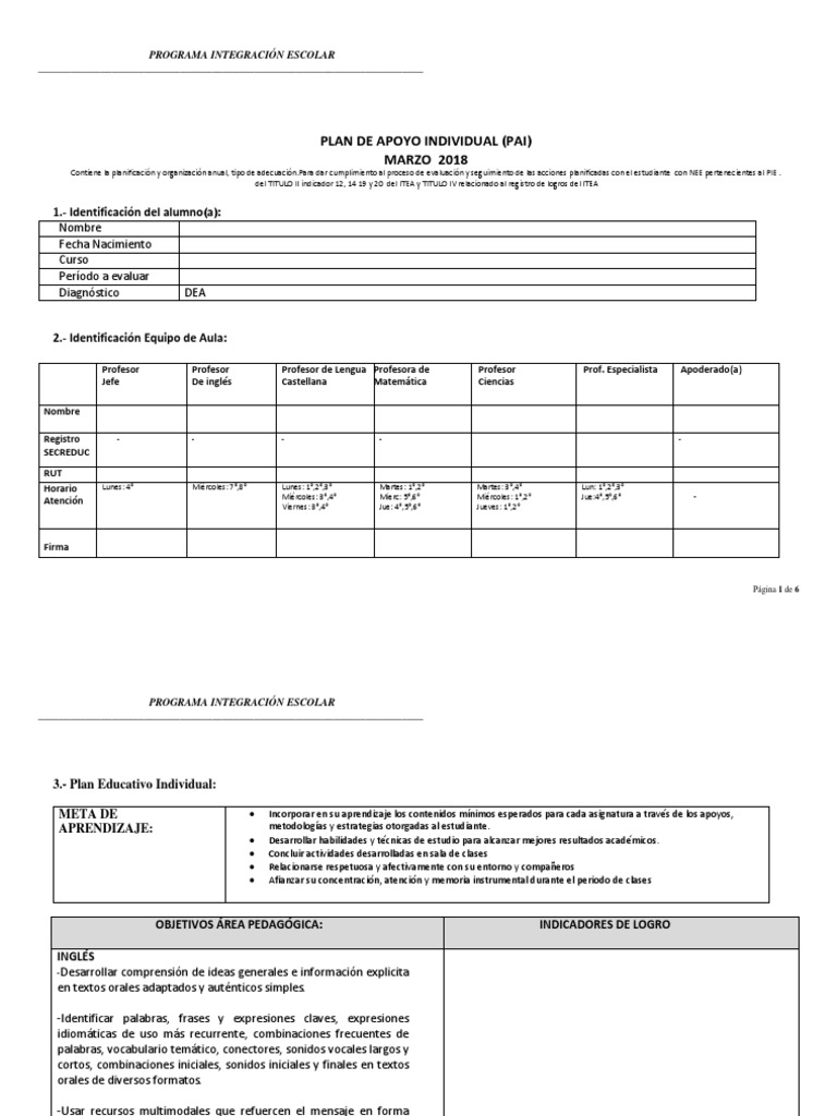 Formato Pai | Organismos | Aprendizado