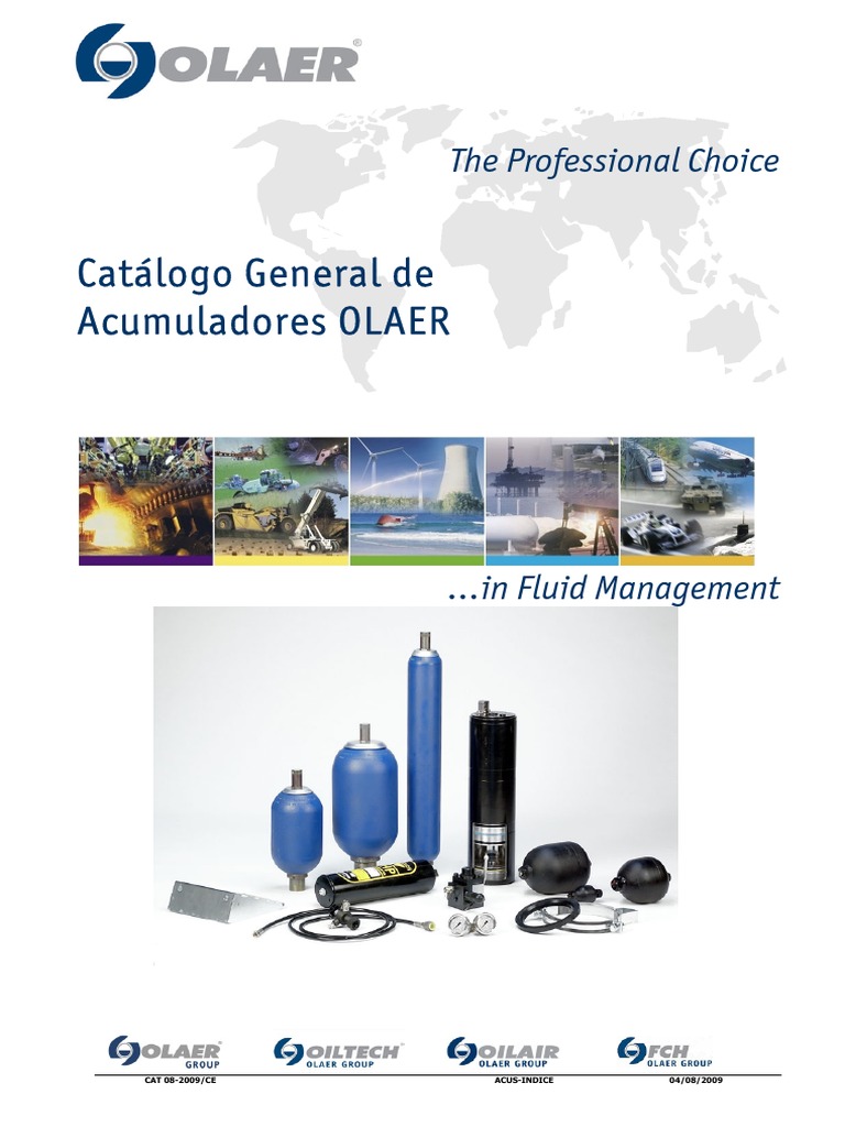 Olaer (Acumuladores) | PDF | Bomba | Generación eléctrica