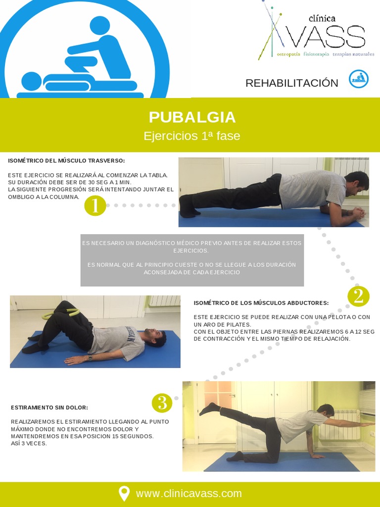 Ejercicios para La Pubalgia | PDF