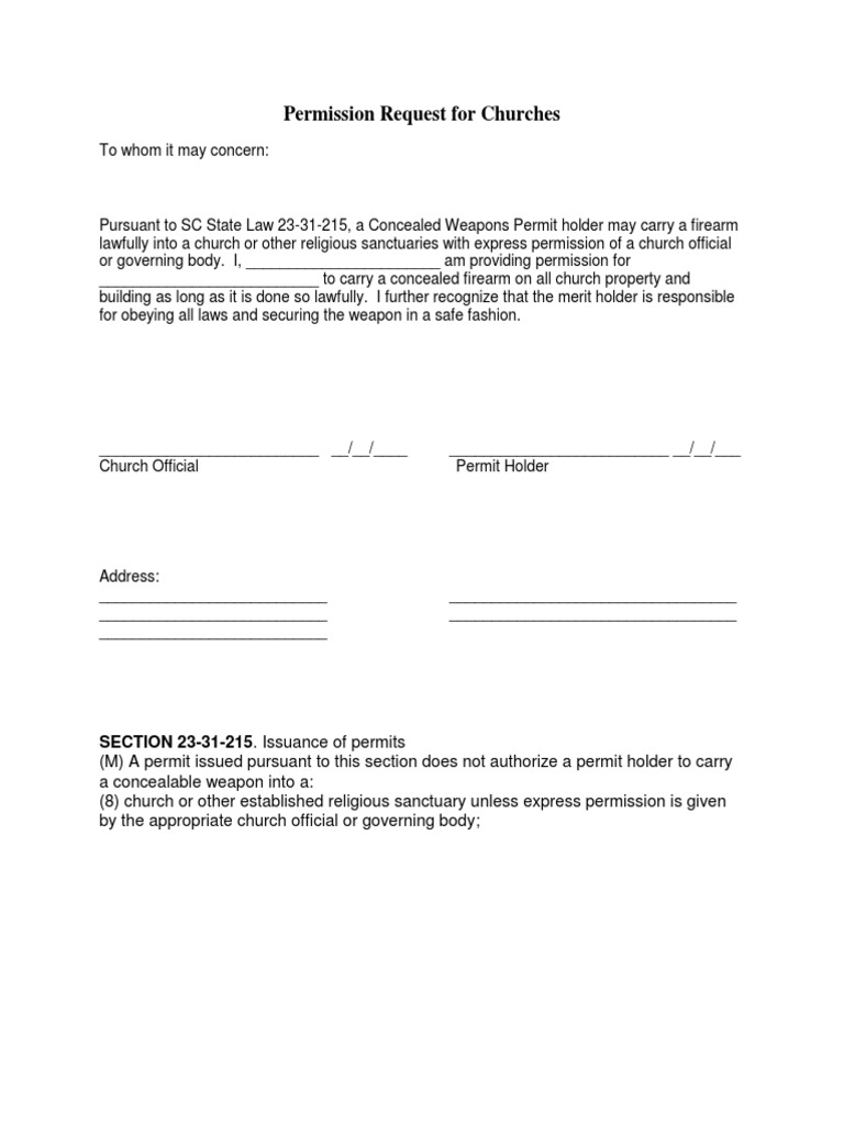 Church Letter | PDF