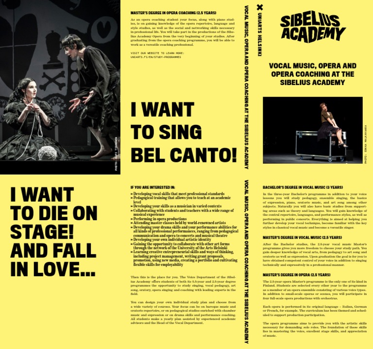 Siba Vocal Leaflet 105x148mm WEB | PDF | Singing | Vocal Pedagogy